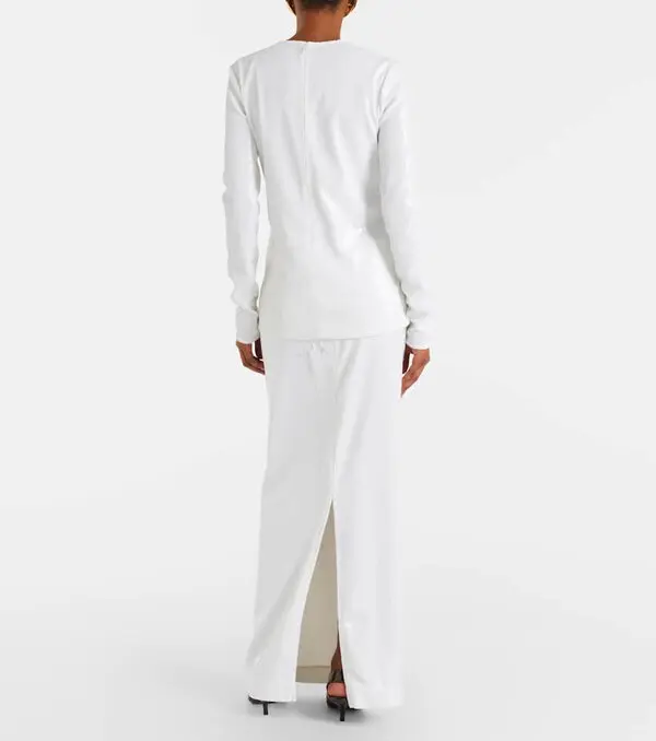 TOTEME Sequined Maxi Skirt - White