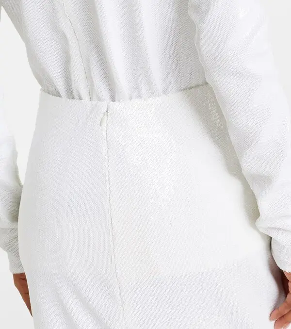TOTEME Sequined Maxi Skirt - White