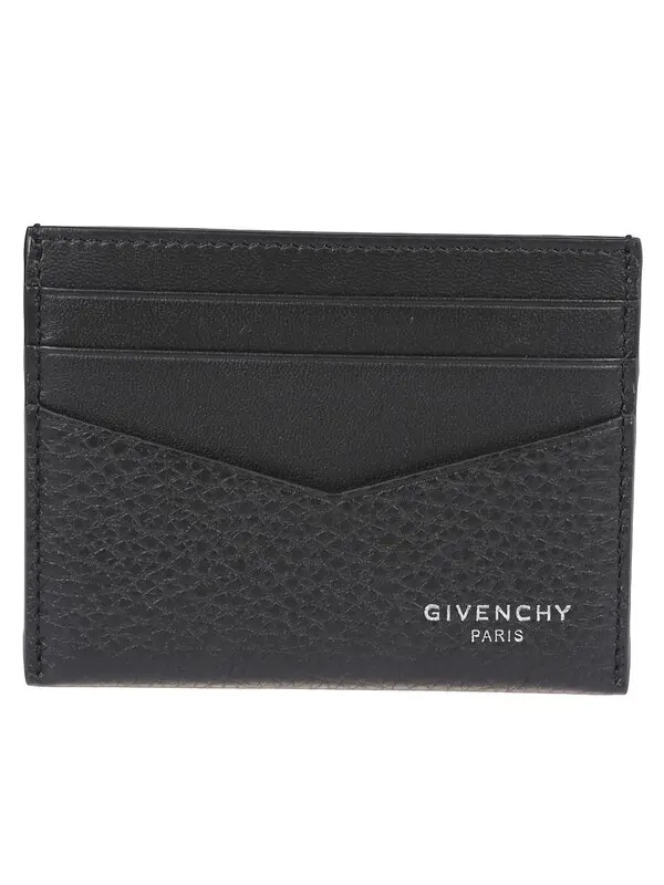 Givenchy Leather Credit Card Holder - Black