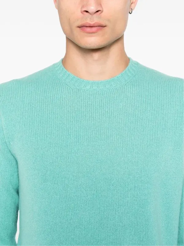 DRUMOHR Cashmere Crew Neck Sweater - Green