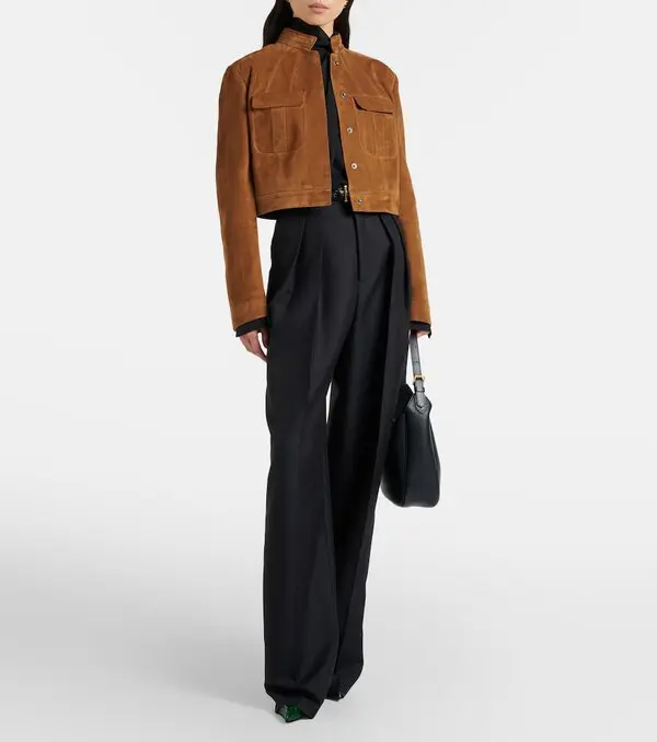 TOM FORD Cropped Suede Jacket