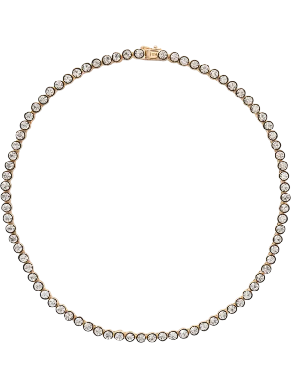 ROXANNE ASSOULIN Tone Cubic Zirconia Tennis Necklace - Gold