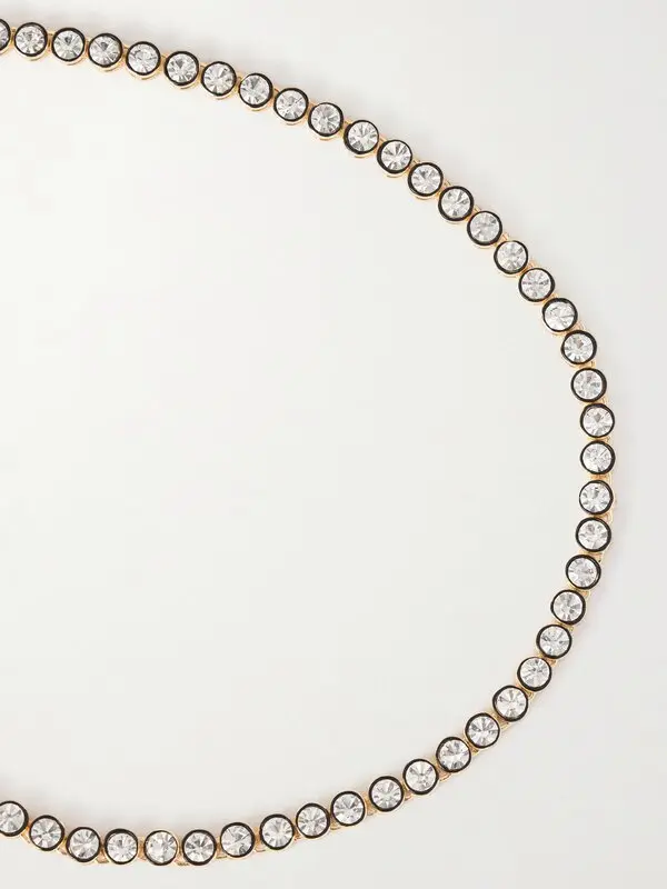 ROXANNE ASSOULIN Tone Cubic Zirconia Tennis Necklace