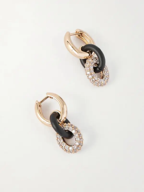 ROXANNE ASSOULIN Midnight Crystal Earrings - Gold