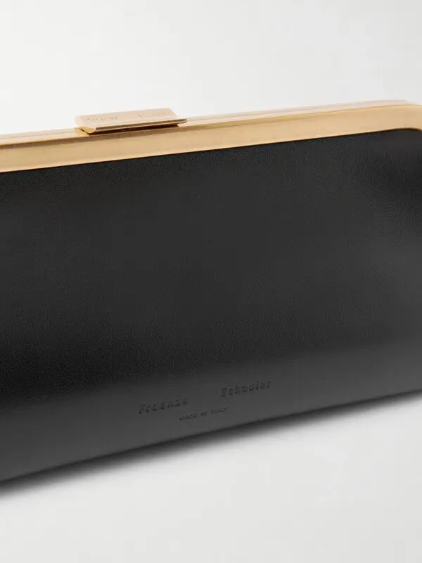 Proenza Schouler Amory Leather Clutch - Black