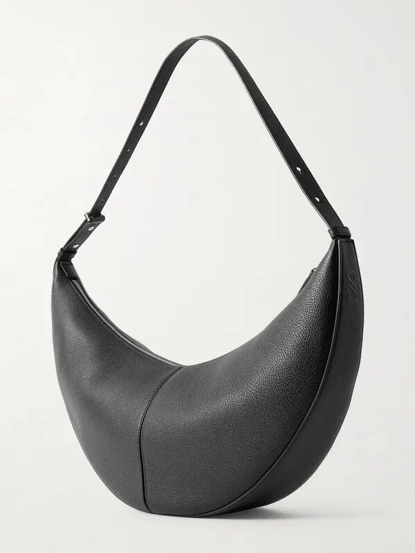 Proenza Schouler Paneled Full-grain Leather Shoulder Bag - Black