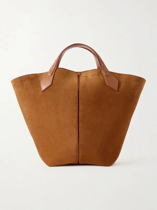 Proenza Schouler Large Chelsea Leather-trimmed Paneled Suede Tote