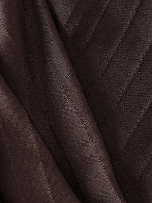 Loulou De Saison Draped Paneled Satin Top