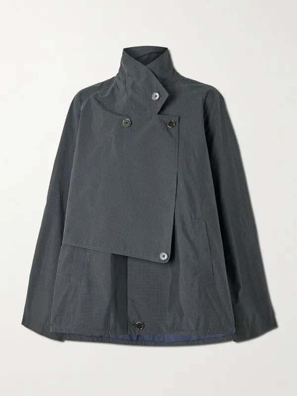 Tibi Charles Checked Cotton-blend Jacket