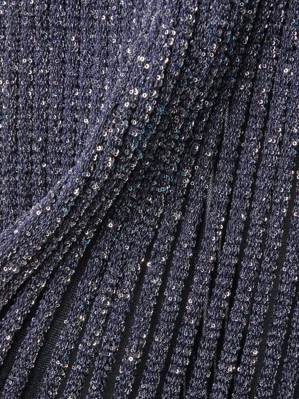 Alaïa Strapless Sequin-embellished Ribbed-knit Gown