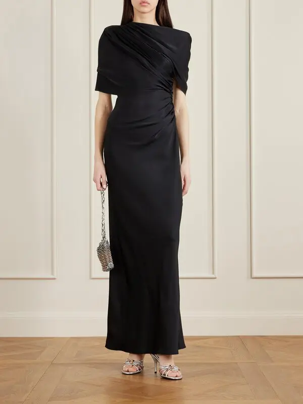 Versace Embellished Metallic Leather Sandals