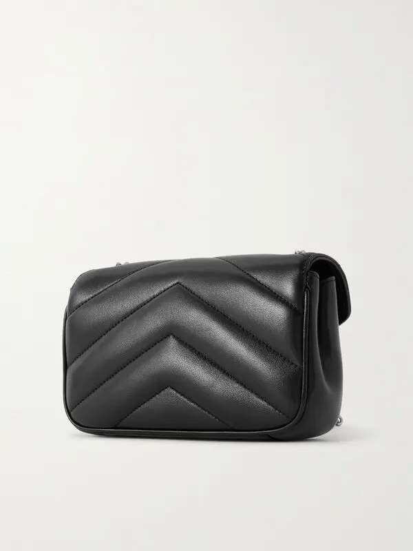 Saint Laurent Loulou Mini Matelassé Leather Shoulder Bag