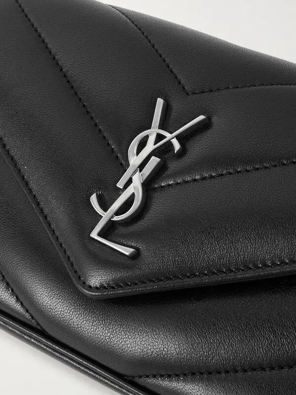 Saint Laurent Loulou Mini Matelassé Leather Shoulder Bag