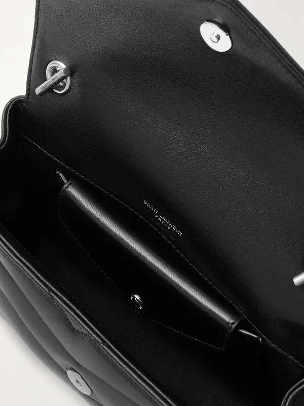 Saint Laurent Loulou Mini Matelassé Leather Shoulder Bag
