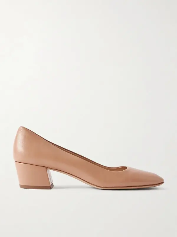 Gabriela Hearst Agathe Leather Pumps - Neutrals