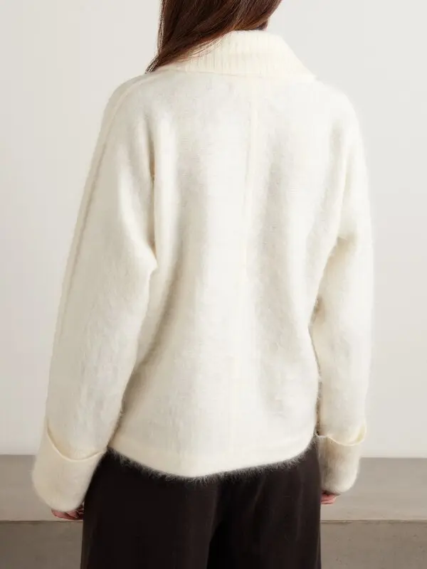 Guest In Residence Grizzly Double-breasted Brushed-cashmere Jacket