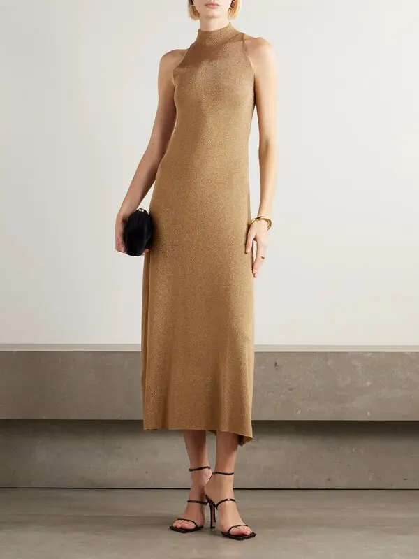sleeveless ribbed knit dress Cream Ribbed Knit Sleeveless Mini Dress main image 0
