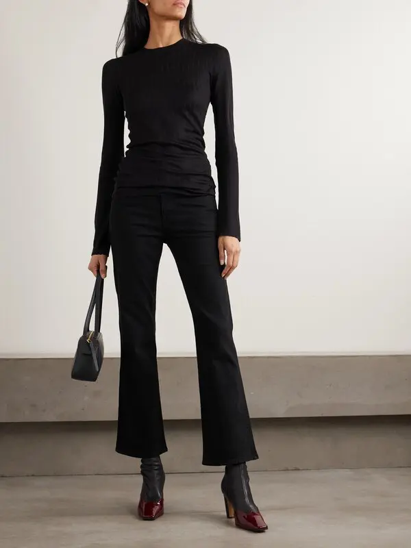 Khaite Vivian Mid-rise Slim-leg Jeans