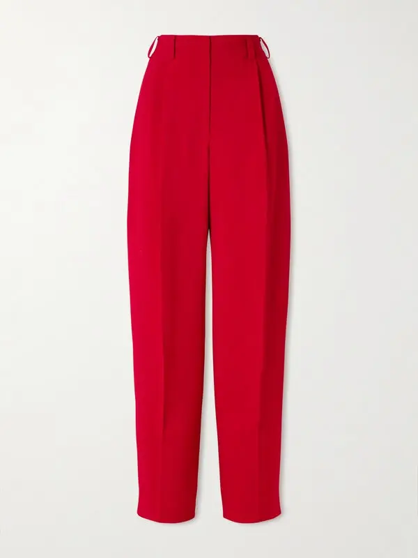 Givenchy Pleated Wide-leg Crepe Pants