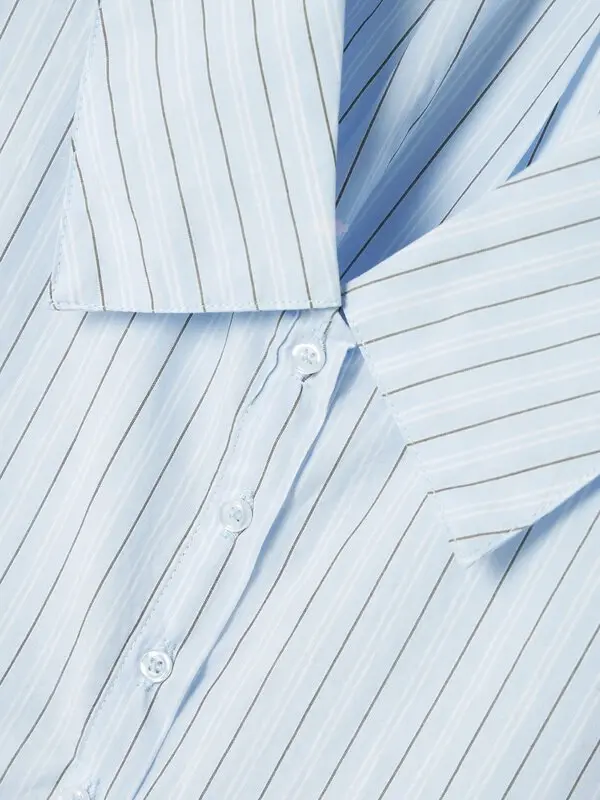DEIJI STUDIOS Striped Cotton-poplin Shirt