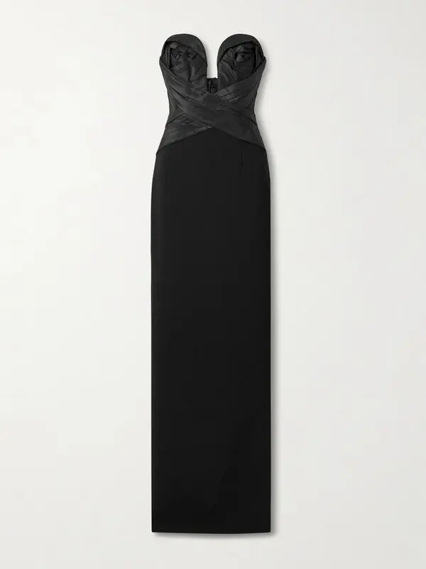 Carolina Herrera Strapless Draped Gown