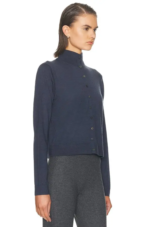 LESET James Mock Neck Cardigan