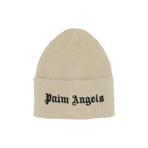 Moncler Palm Angels Classic Logo Beanie - Cream