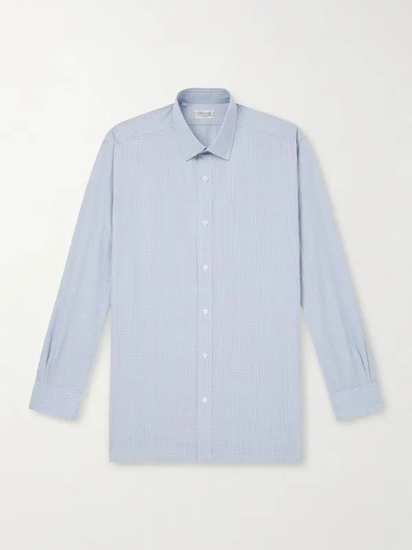 Charvet Checked Cotton-poplin Shirt