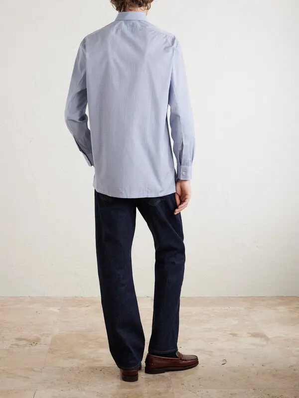 Charvet Checked Cotton-poplin Shirt