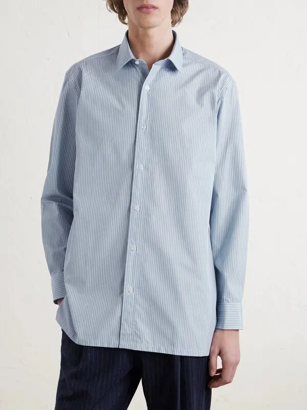 Charvet Striped Cotton-poplin Shirt