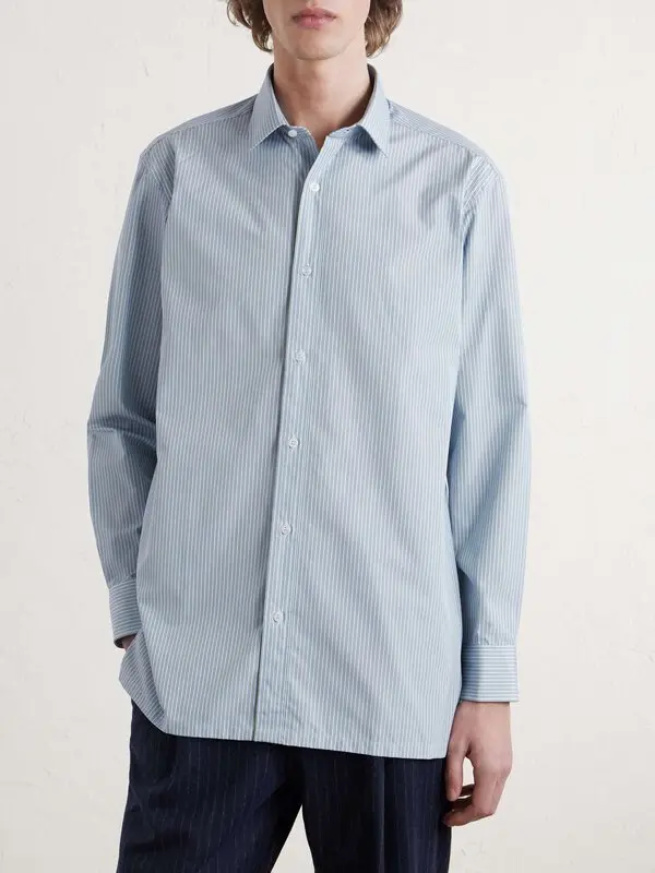 Charvet Striped Cotton-poplin Shirt