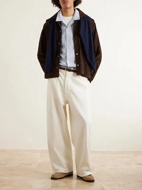Barena Venezia Solana Camp-collar Cotton-poplin Shirt - Gray