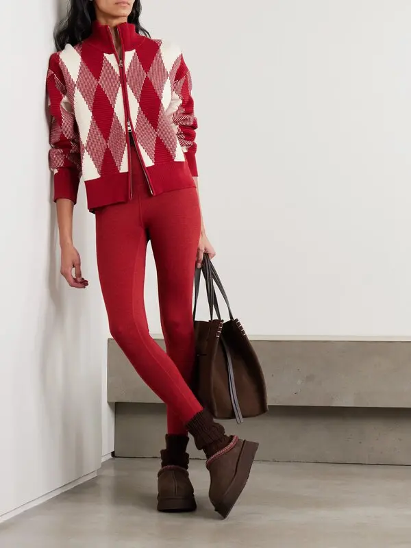 Varley Karina Jacquard-knit Cardigan