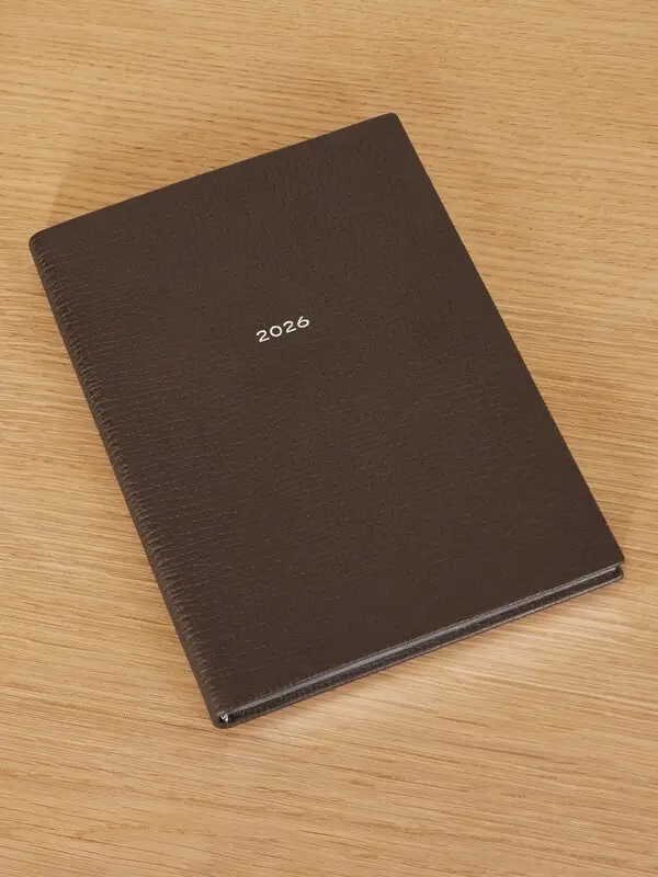 Smythson Soho Ludlow 2026 Weekly Diary - Green
