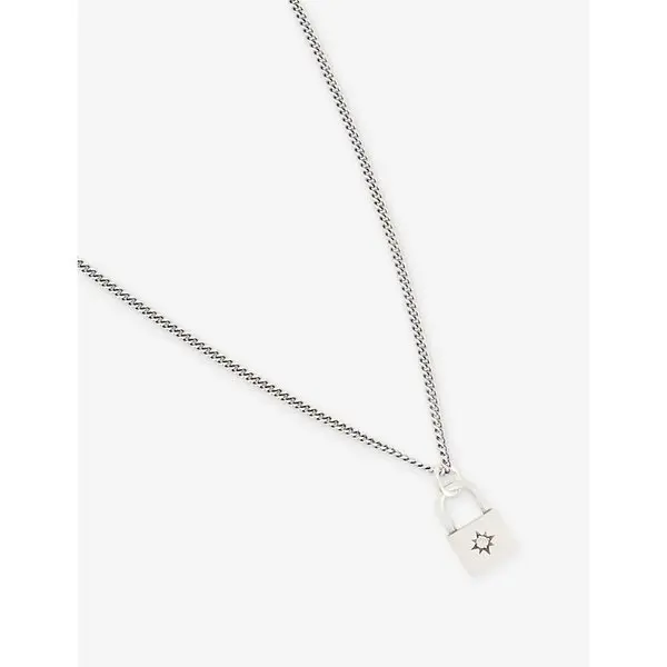 SERGE DENIMES Latch Sterling And Cubic Zirconia Necklace