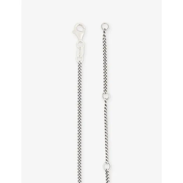 SERGE DENIMES Latch Sterling And Cubic Zirconia Necklace