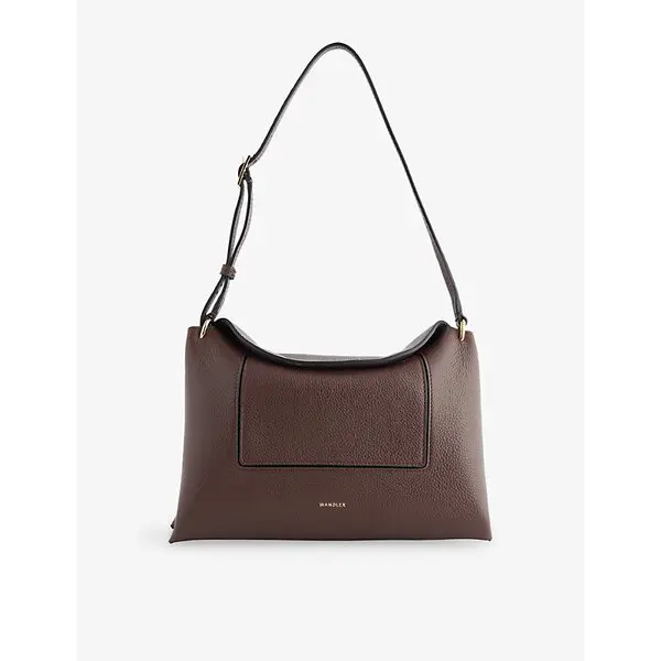 WANDLER Penelope Slouch Leather Shoulder Bag - Coffee Crust