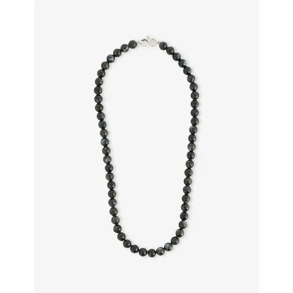Tom Wood Cove Larvikite Gemstone Necklace - Black