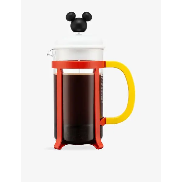 BODUM Java Mickey Mouse French Press 3-cup Coffee Maker - Red Yellow