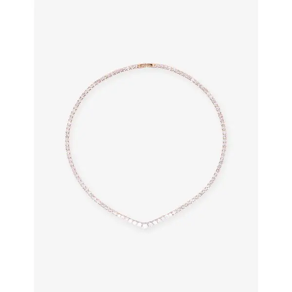Maje Diamanté Cascade Necklace - Gold
