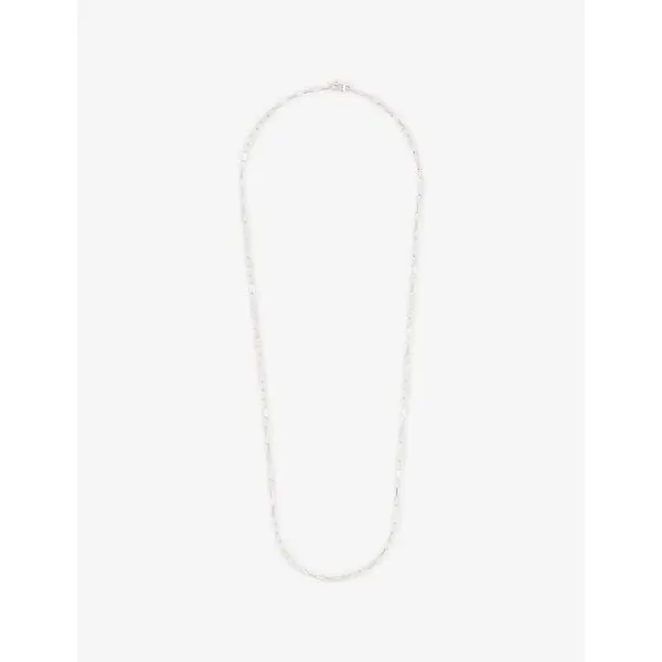 Tom Wood Billie Chain White Rhodium-plated Sterling Necklace - Silver