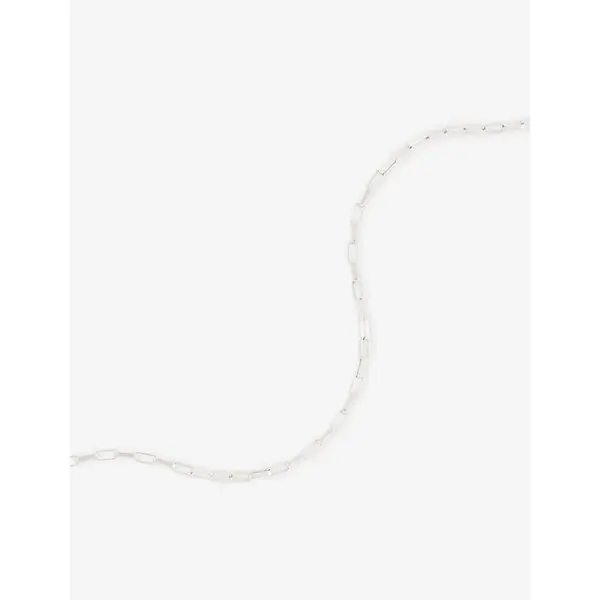 Tom Wood Billie Chain White Rhodium-plated Sterling Necklace - Silver