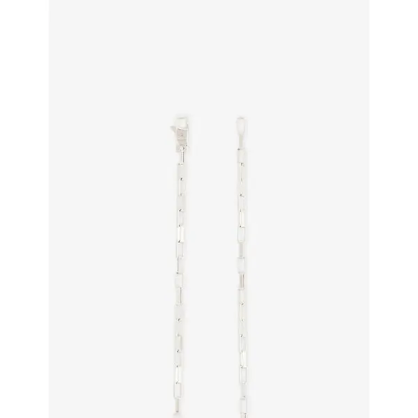 Tom Wood Billie Chain White Rhodium-plated Sterling Necklace - Silver