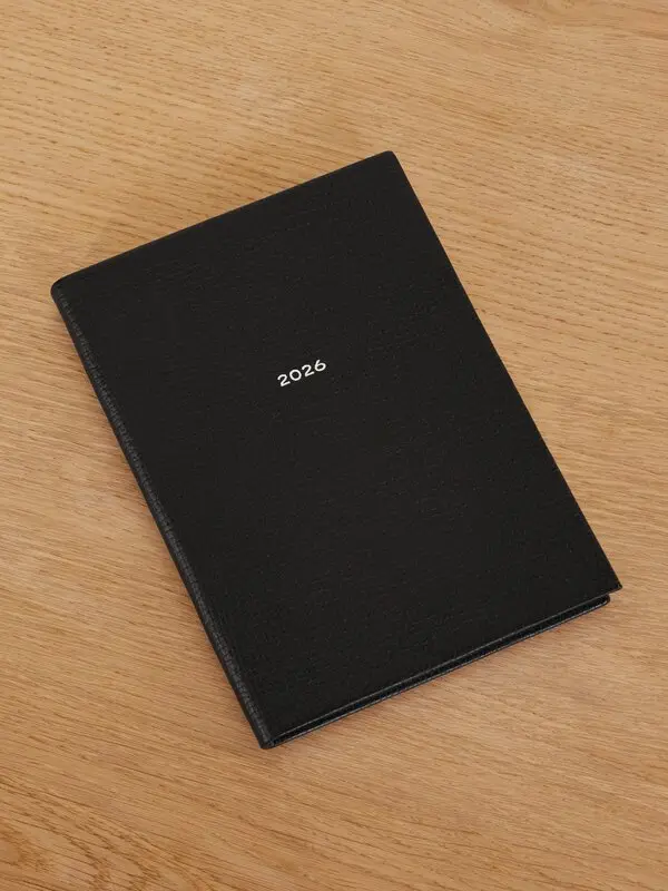 Smythson Soho Ludlow 2026 Weekly Diary - Black