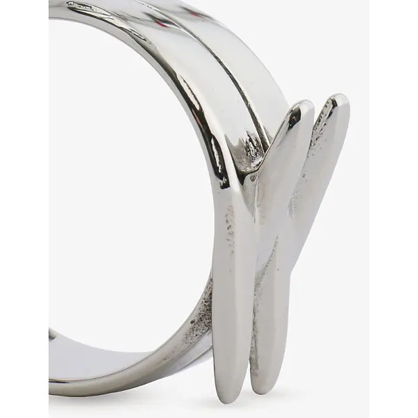 VITALY Crosshatch Stainless Steel Ring