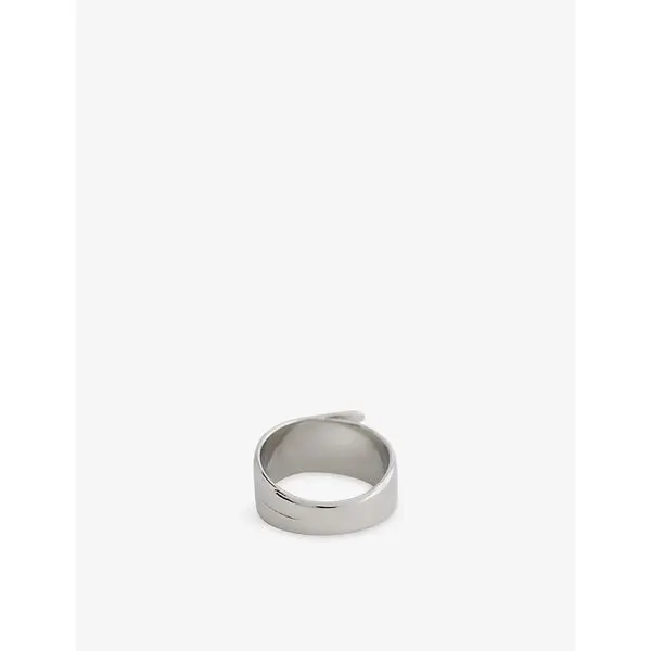 VITALY Crosshatch Stainless Steel Ring