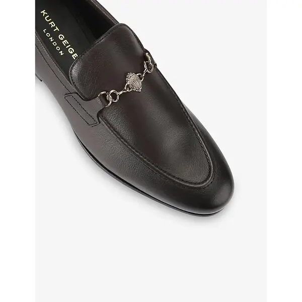 Kurt Geiger Alton Leather Loafers - Brown