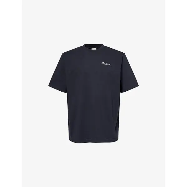 MALBON Bermuda Baldwin Crewneck Cotton-jersey T-shirt - Navy