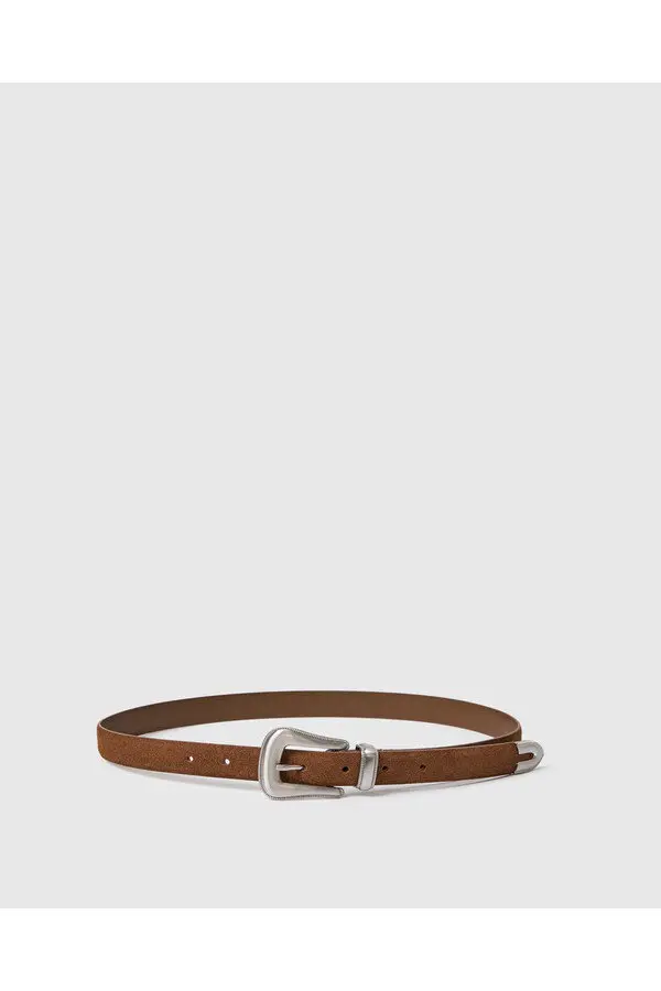 Paige Kieran Suede Belt - Denim