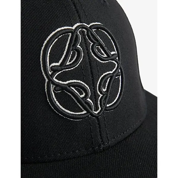 BELIER Cotton Baseball Cap With Embroidered Monogram